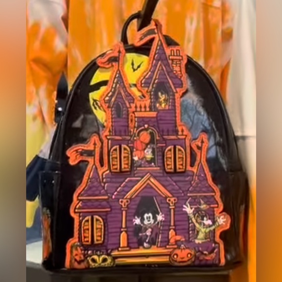 Disney | Bags | Disney Parks Halloween 224 Castle Skeleton Mickey Mouse ...